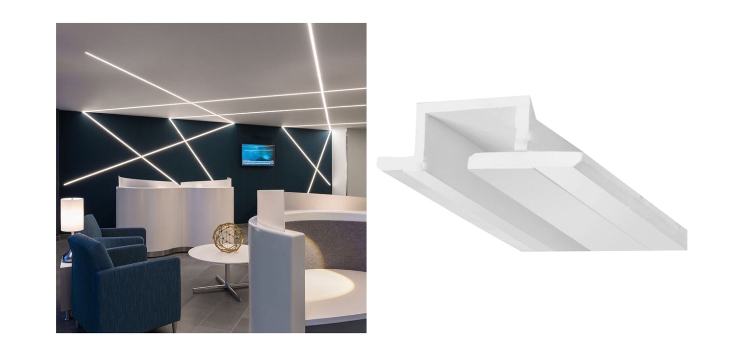 Living room profile light ceiling design. – MAJEAX